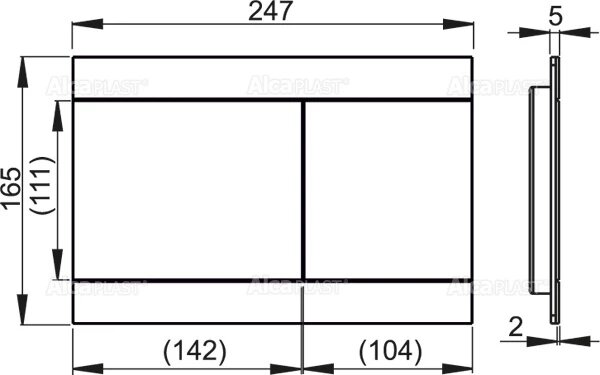 Кнопка смыва AlcaPlast Fun