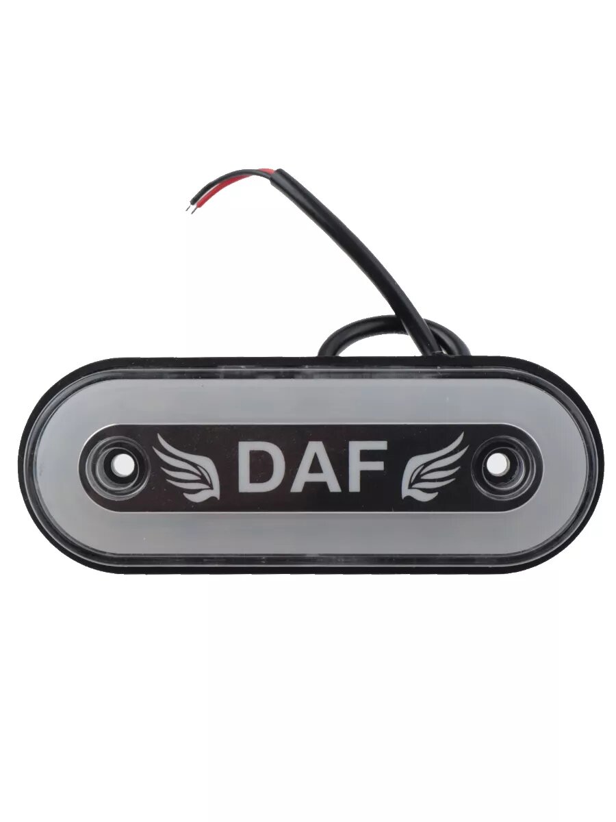 Фонари габаритные огни с надписью DAF 10шт, черный с подсветкой