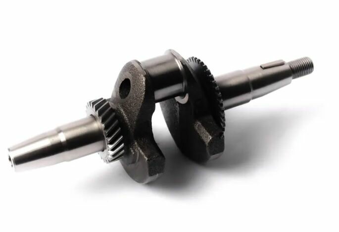 Коленвал для бензогенератора 6-7 Л. С. Huter DY2500L, DY3000L/LX, DY4000L/LX, Honda GX200 196 куб. cм, Carver PPG-3600 / 3900, Champion, Patriot и пр. (под конус, длина - 35 мм)