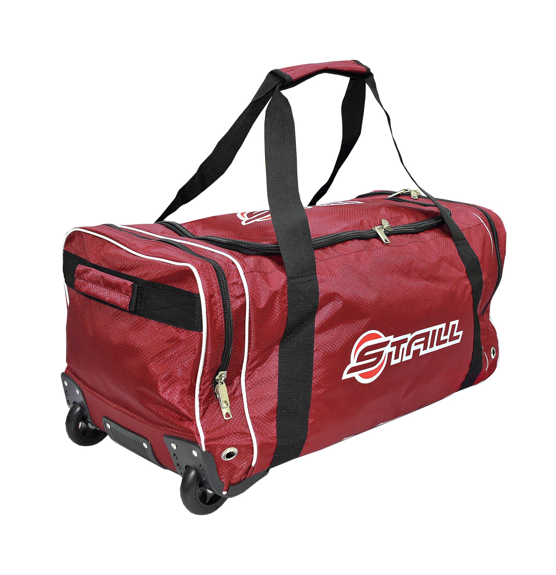 Баул хоккейный Staill 28 на колесах детский Pro цвет красный