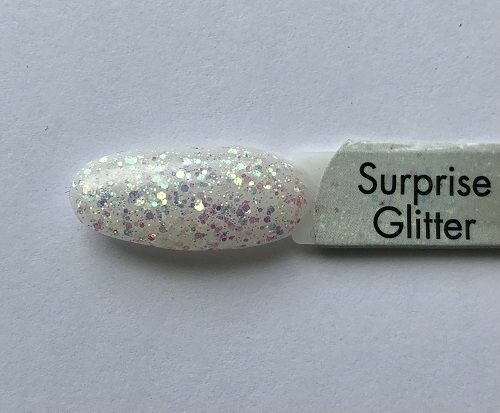 Биогель Star Nail ECO SO QUICK SOAK OFF мерцающий радужный белый 7г