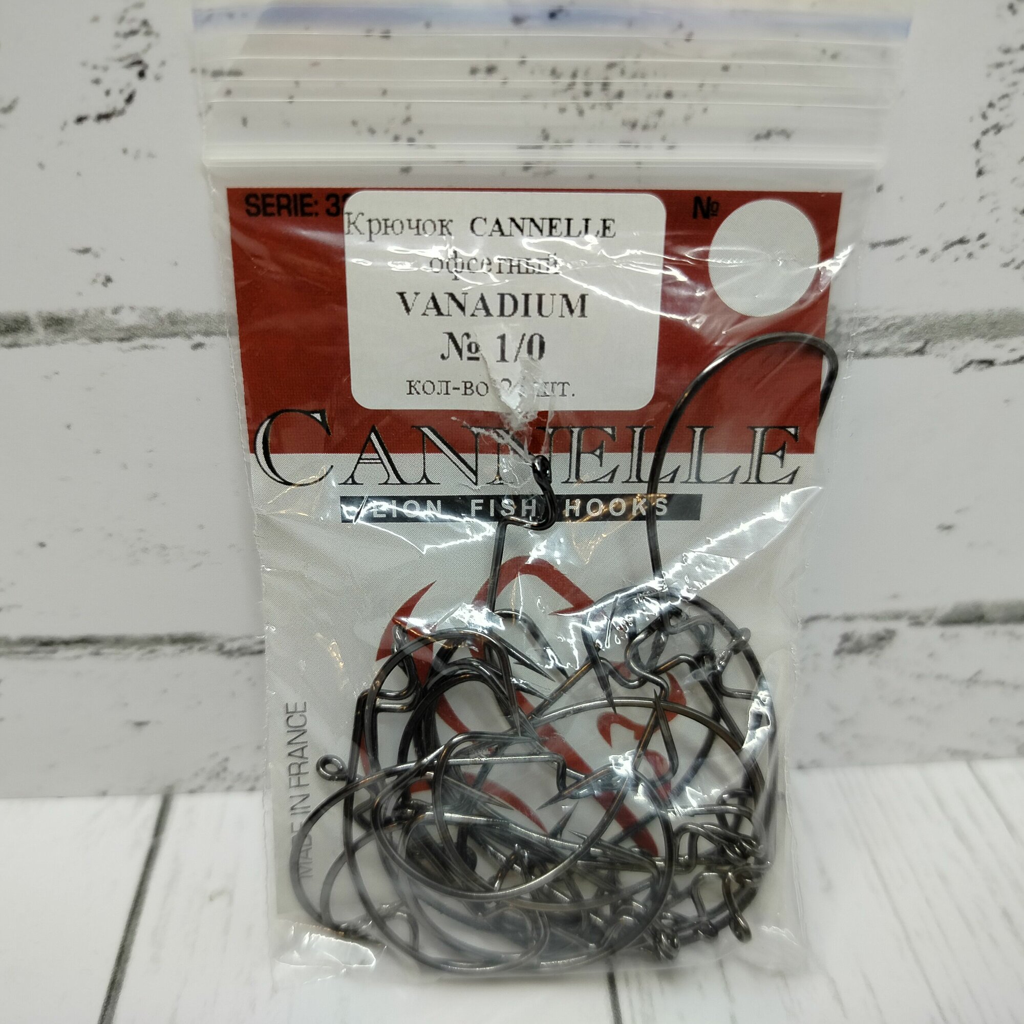 Крючки офсетные Cannelle-VАNАDIUM №1/0-25шт
