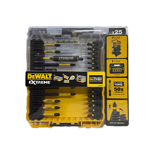 Набор бит и насадок FLEXTORQ 25 предметов DEWALT DT70730T-QZ