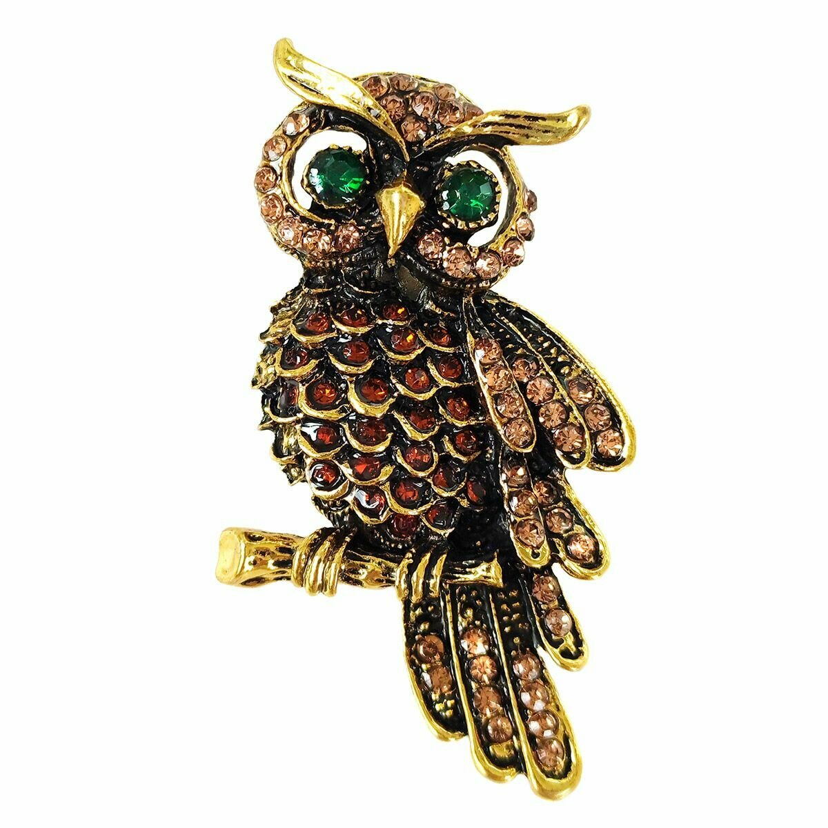 Брошь, хрусталь, стразы