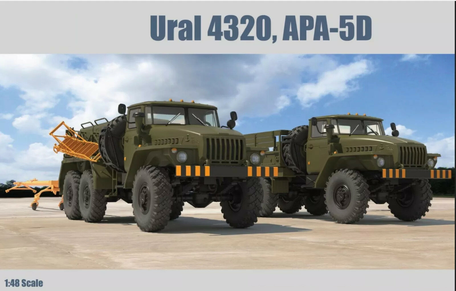 Ural-4320 & APA-5D ZM80159 ZimiModel 1/48 Сборные модели