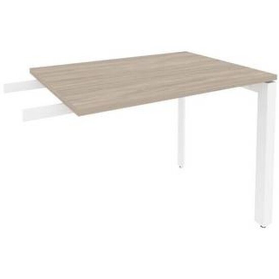 Брифинг-приставка Riva CHAIR на П-образном м/к O. MP-BR-9 Дуб аттик/Белый металл 980*720*750 Onix