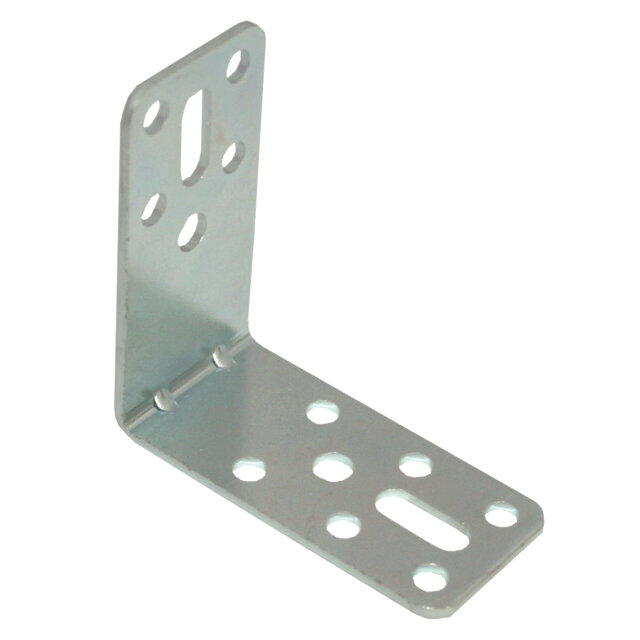 Уголок крепежный регулируемый 6262, 62х62х30 мм, сталь, серебристый
