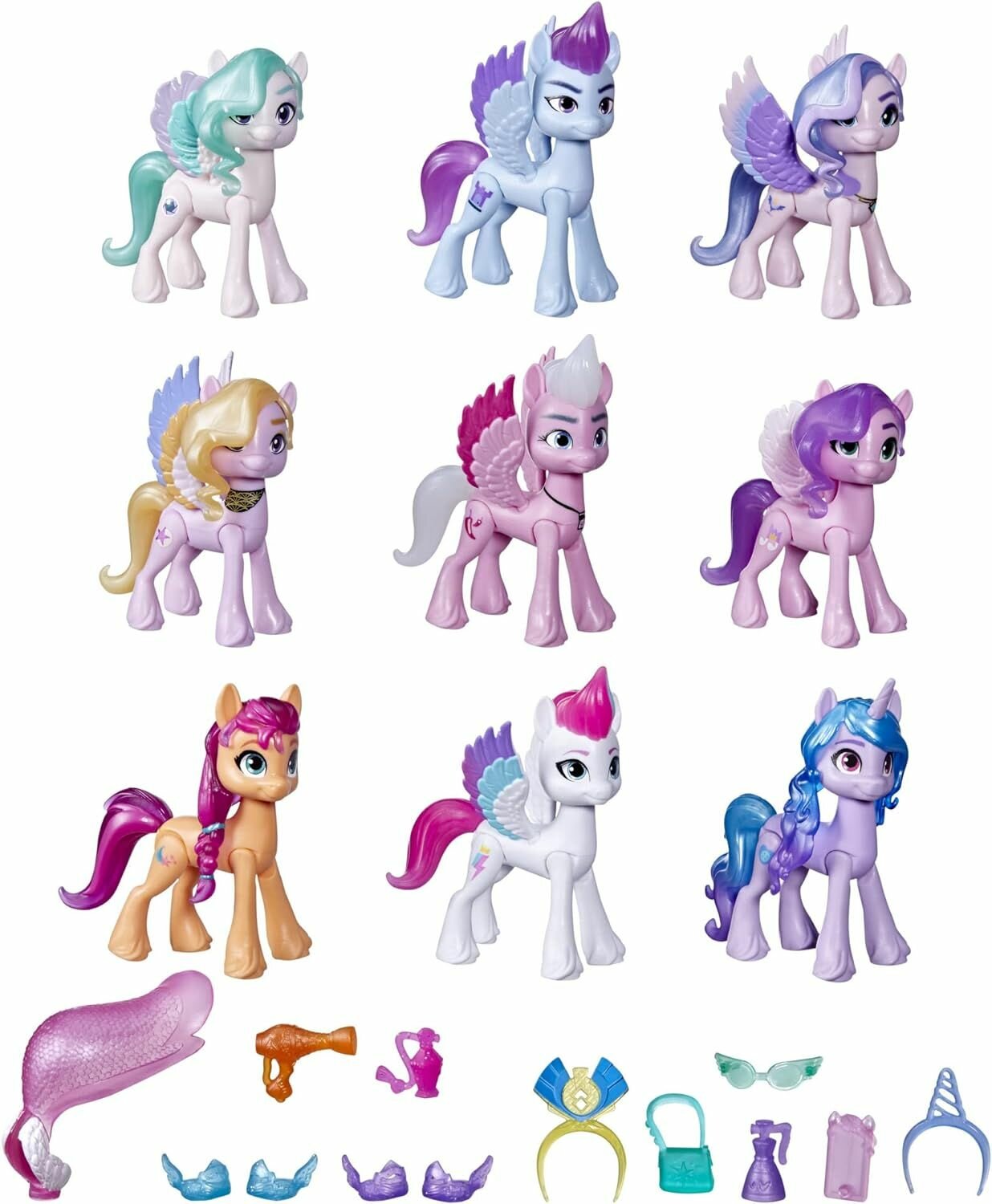Набор фигурок My Little Pony Royal Gala, 9шт и 13 аксессуаров