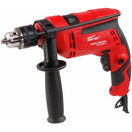 Ударная дрель Wortex DS 1306-2 DS130620019, 650 Вт, патрон кулачковый 1 скорость, сверление/сверление с ударом