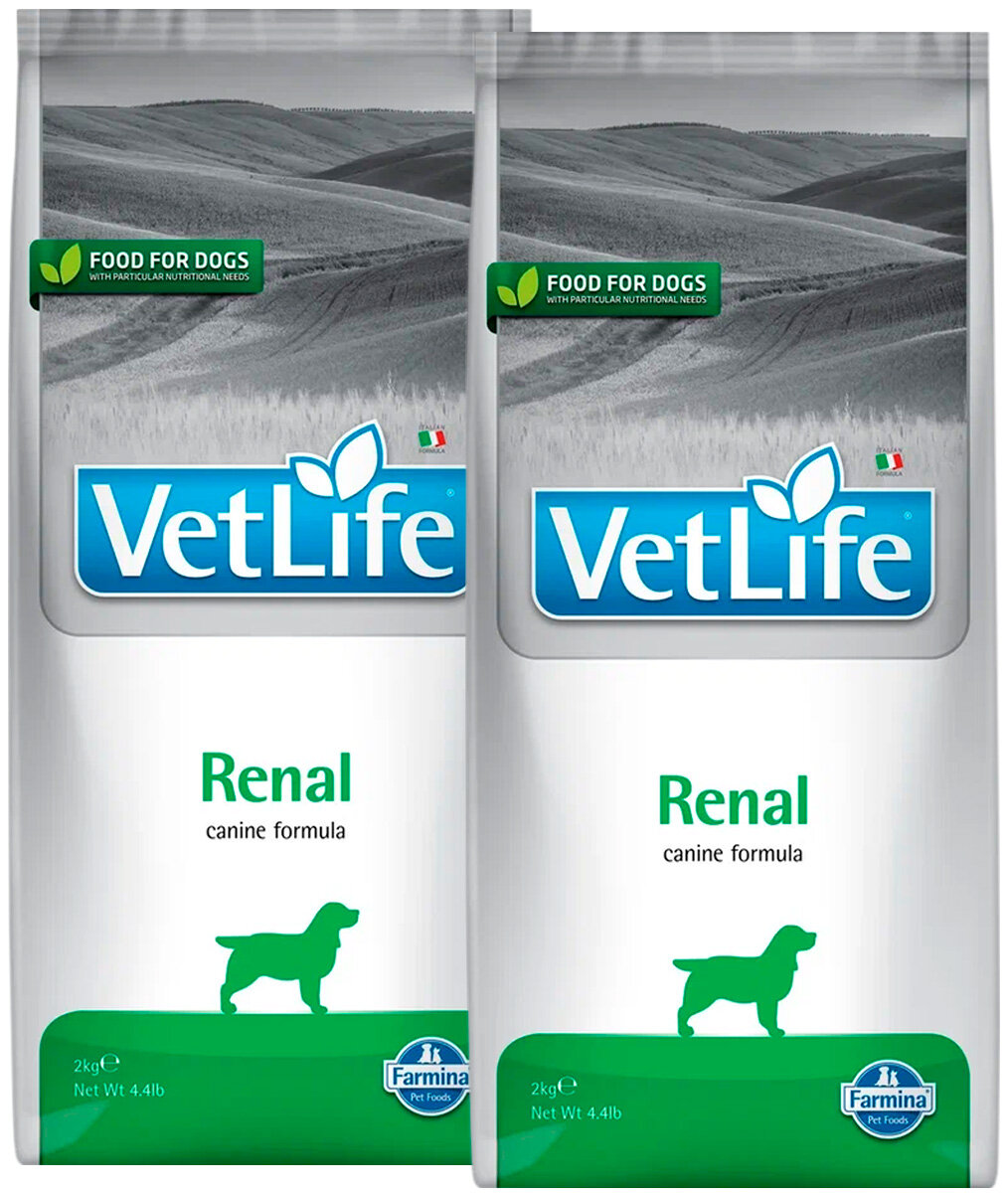FARMINA VET LIFE CANIN RENAL для взрослых собак при почечной недостаточности (2 + 2 кг)