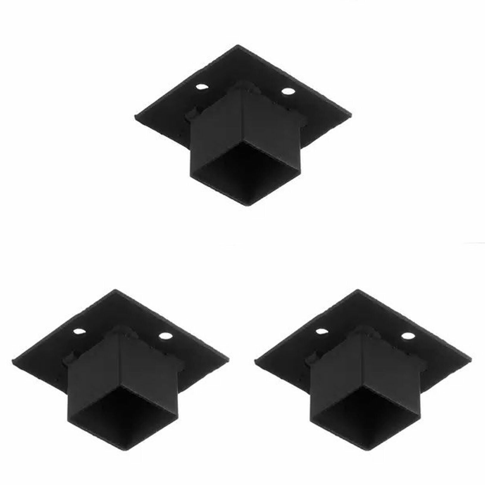 Оголовок для сваи-стойки винтовой 120х120х3 мм 50х50 мм (3 шт.)