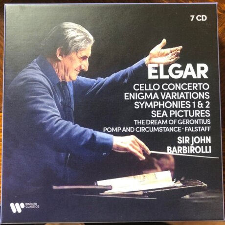 Компакт-Диски, Warner Classics, SIR JOHN BARBIROLLI - Cello Concerto, Enigma Variations, Symphonies 1 & 2, Sea Pictures (7CD, Box)