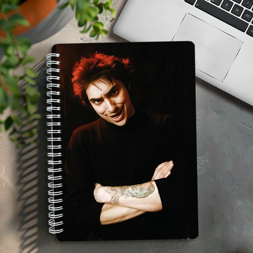 Блокнот для записей в клетку подарочный в твердой обложке А5 Король и Шут Михаил Горшенев Горшок КиШ