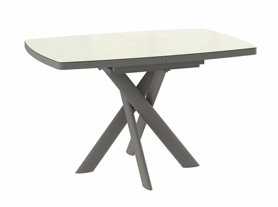 Стол LEONEL-130 Red Black капучино и кофейный, дерево и металл