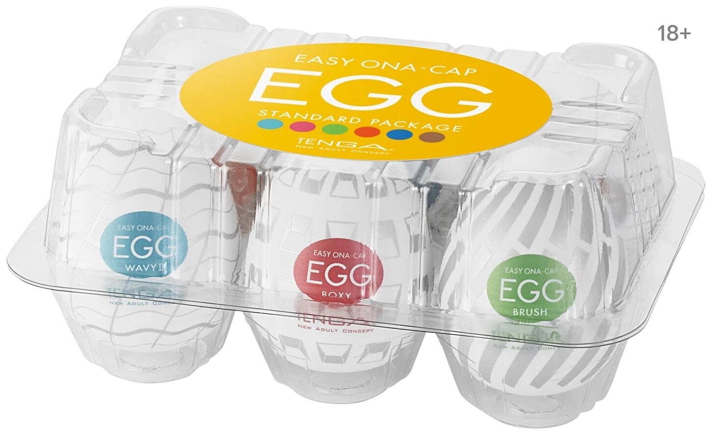 Tenga набор мастурбаторов Egg Variety Pack New Standard (EGG-VP003), белый