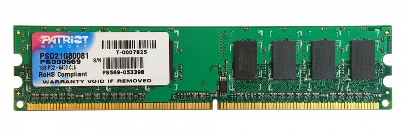 Оперативная память Patriot PS000569 DDRII 1024Mb