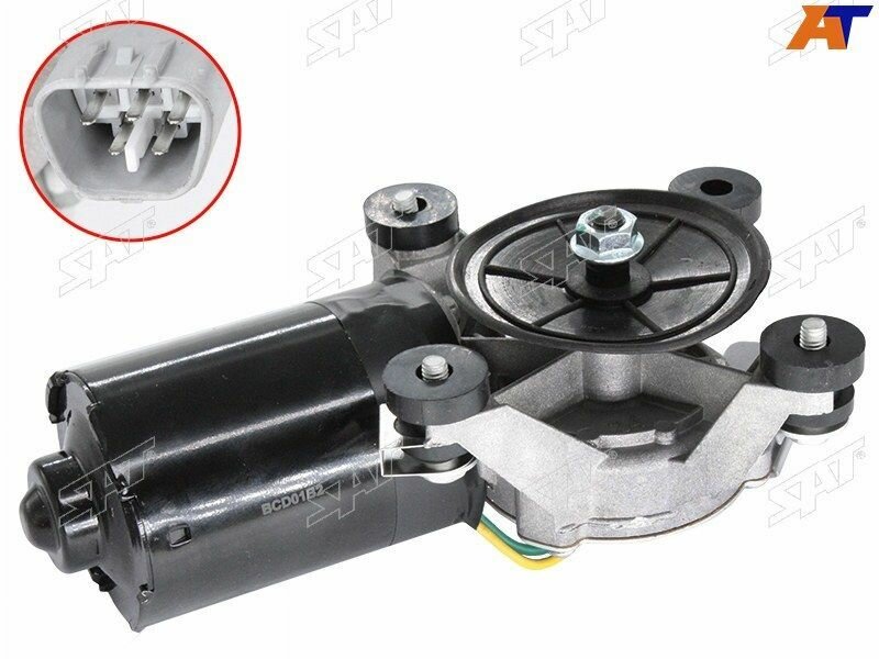 . SAT Мотор трапеции стеклоочистителя для MITSUBISHI PAJERO III(V6, V7) 2000-2006, PAJERO IV (V8, V9) 2007-