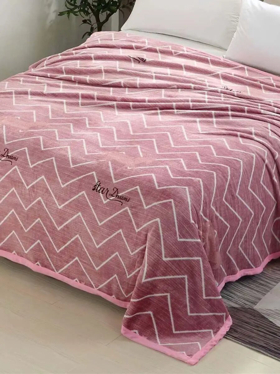 Плед 150х200 плюшевый на кровать Lindo