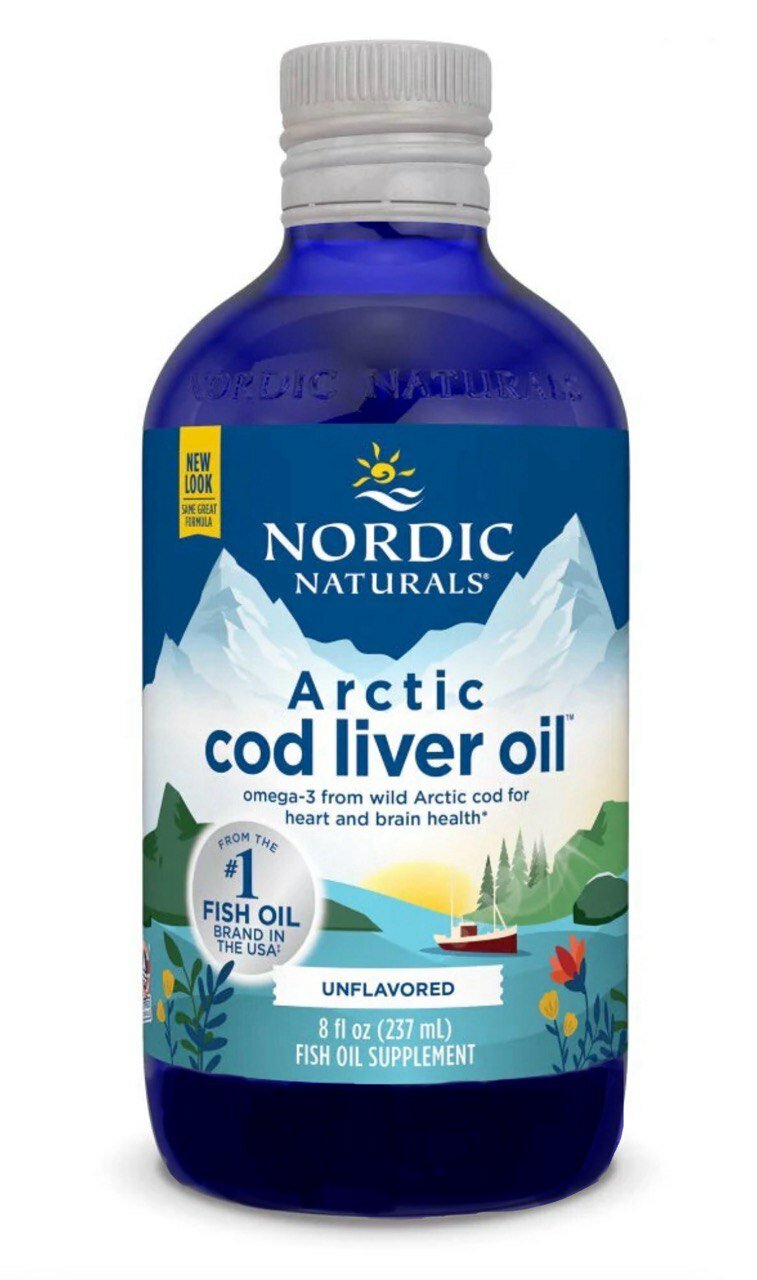 Nordic Naturals, Cod Liver Oil, Жир печени арктической трески, 237 мл