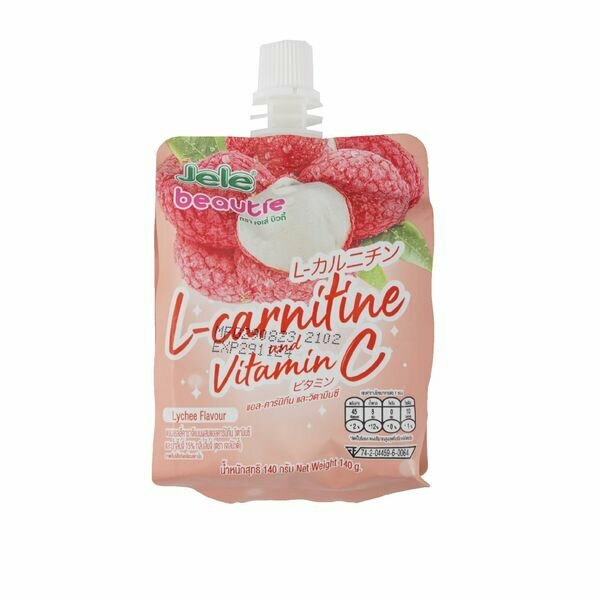 Желе с L-карнитином, витамином С и соком личи Jele beautie 140г