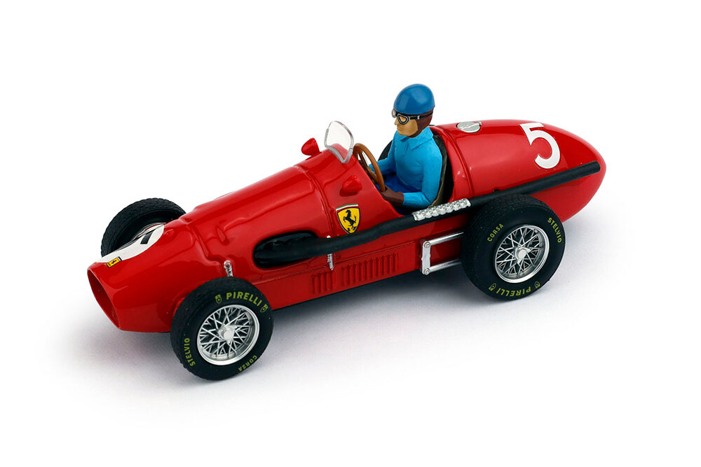 Модель коллекционная BRUMM Ferrari 500 F2 gp grande bretagne 1952 with driver alberto ascari (it) #5 world champion