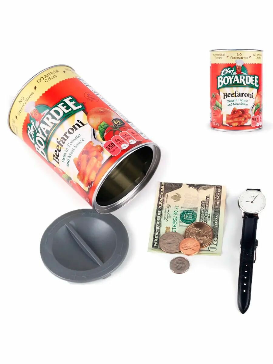 Тайник Консервная банка кукурузы / Жестяная банка с консервами бутафория