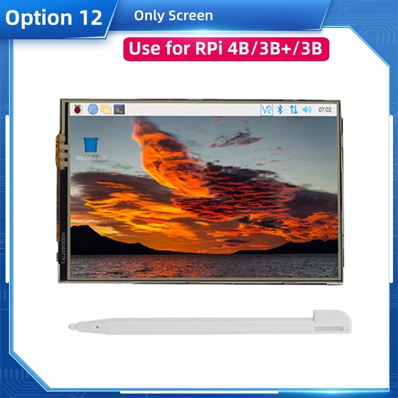 SHCHV Сенсорный экран 3,5 дюйма для Raspberry Pi 4/3B+/3B Only Screen