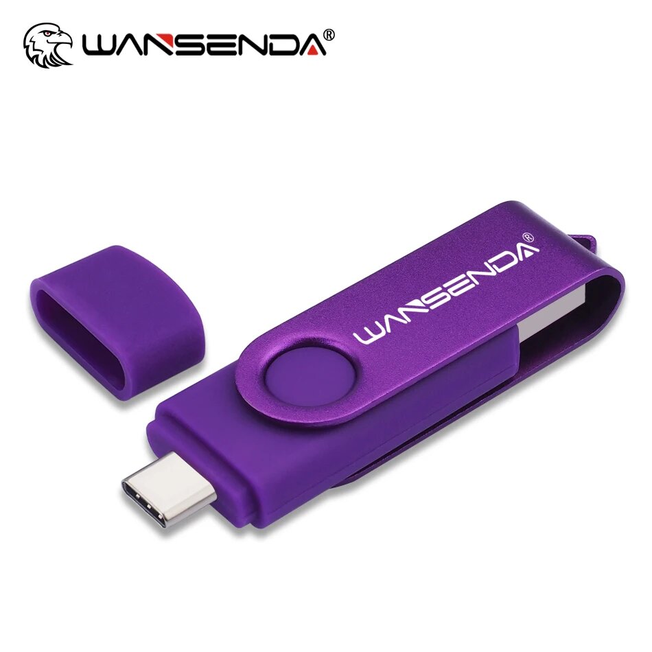 WANSENDA USB 3.0 Type-C флеш-накопитель 32 ГБ, фиолетовый