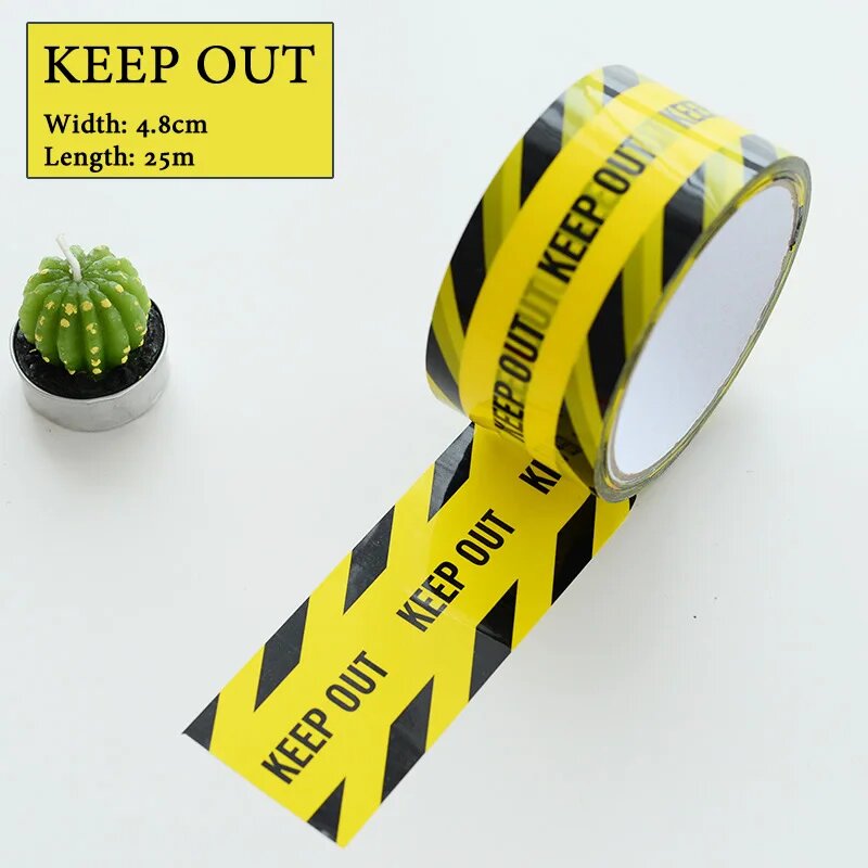 Предупреждающая лента KEEP OUT 4.8см x 25м