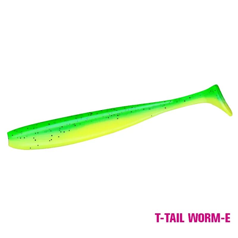 Приманка T Tail Worm-E, 100 мм, Розовый, 10 шт