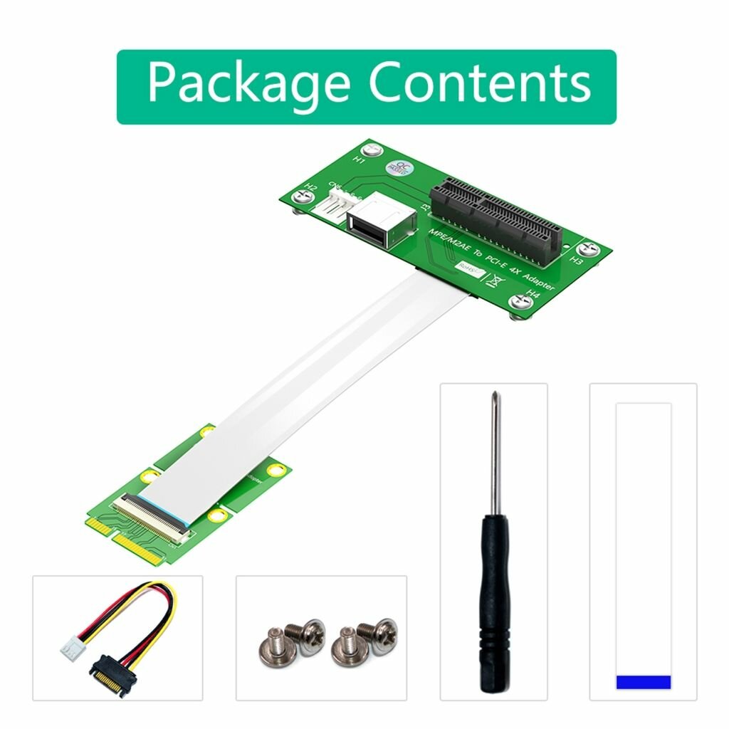 Адаптер Mini PCIe to PCIe x4 — фото 1