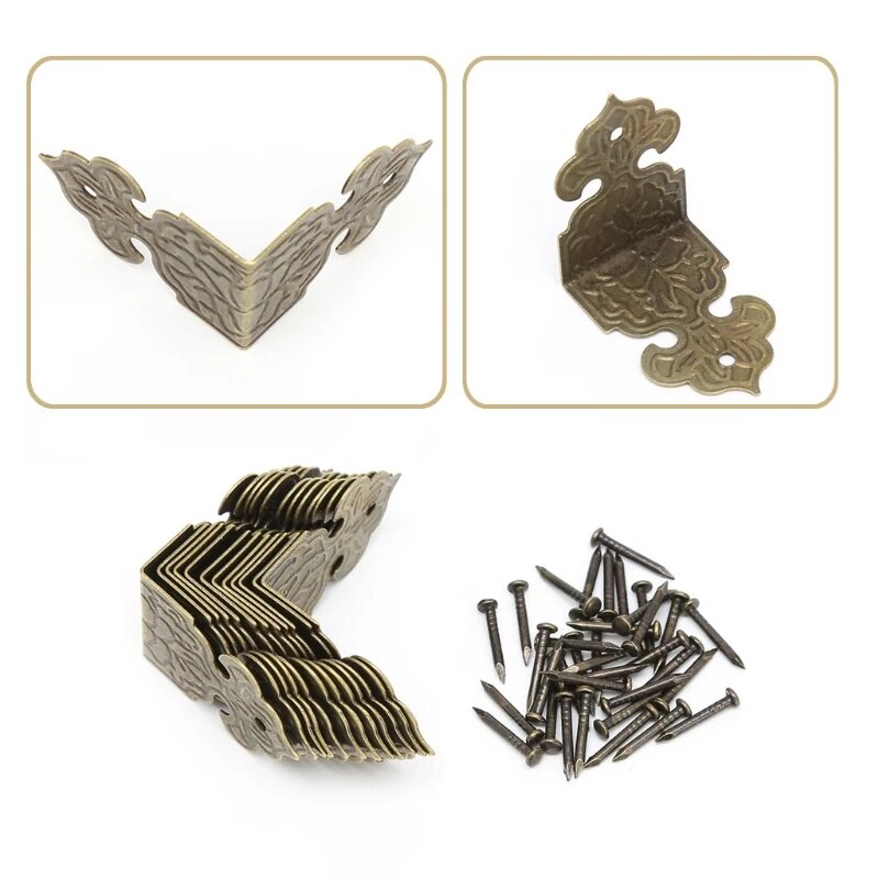 Античные бронзовые защитные уголки для мебели