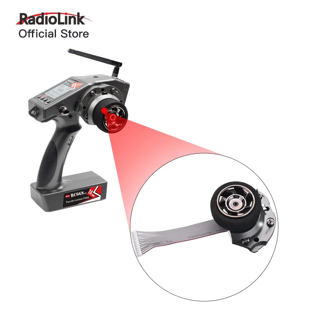 Радиопередатчик RC4GS V2/V3 RC6GS V2/V3 RC8X RadioLink Красный, RC6GS V2 V3