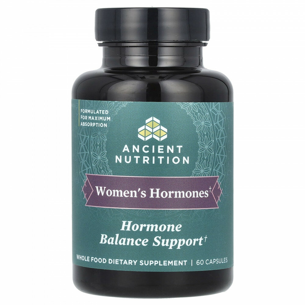 Ancient Nutrition, Women's Hormones, Hormone Balance, 60 капсул