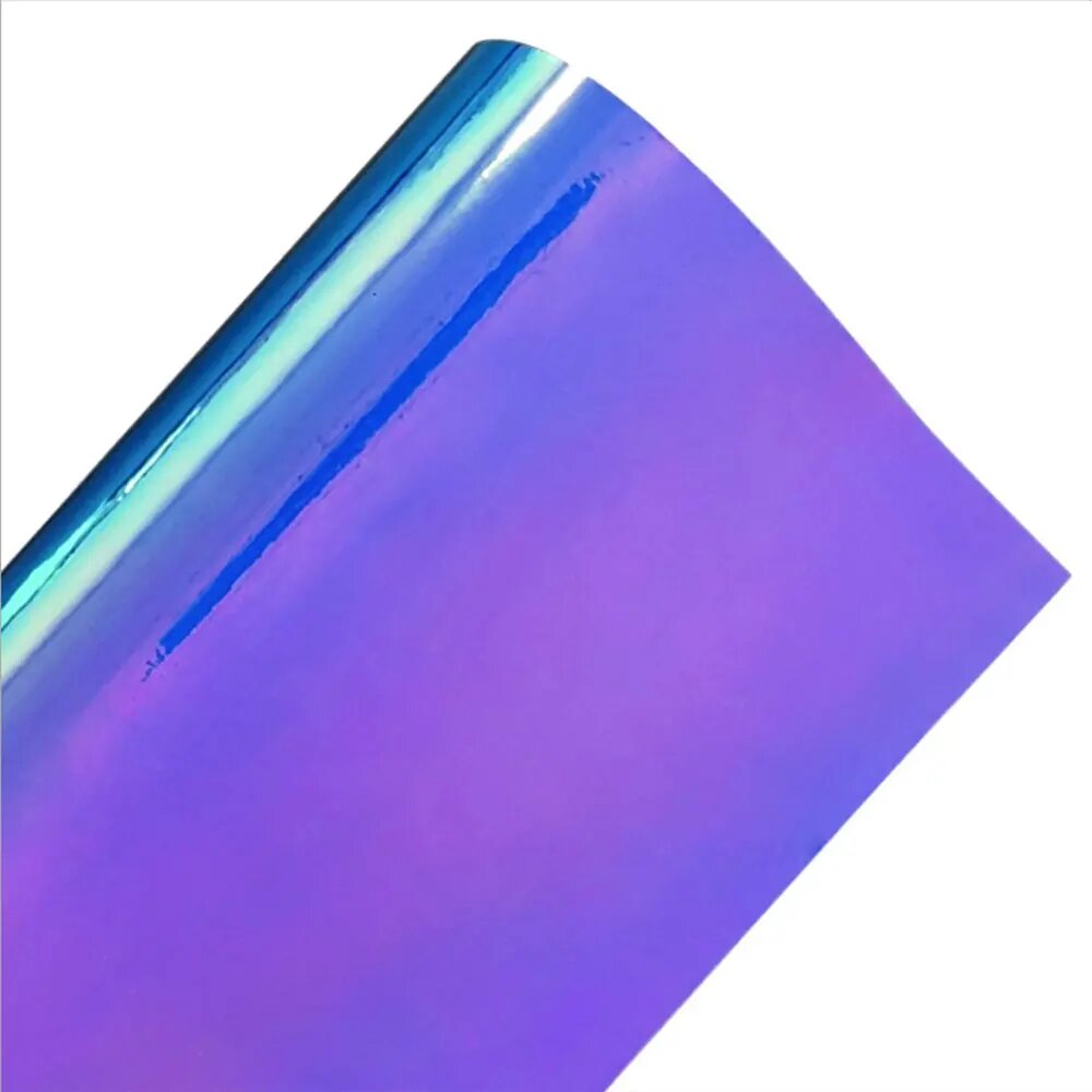 Хамелеоновая голографическая пленка для декорирования Синий, COL003