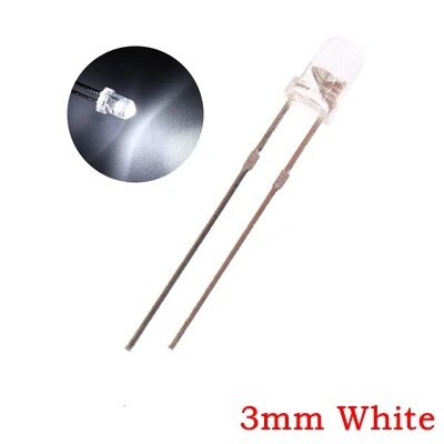 100 шт. круглые светодиоды F3 3 мм, красный, синий, розовый, зеленый, белый, желтый, оранжевый, фиолетовый