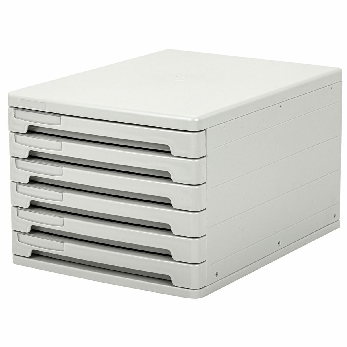 Бокс с выдвижными лотками Erich Krause, закрытый, 6 лотков, серый (63)