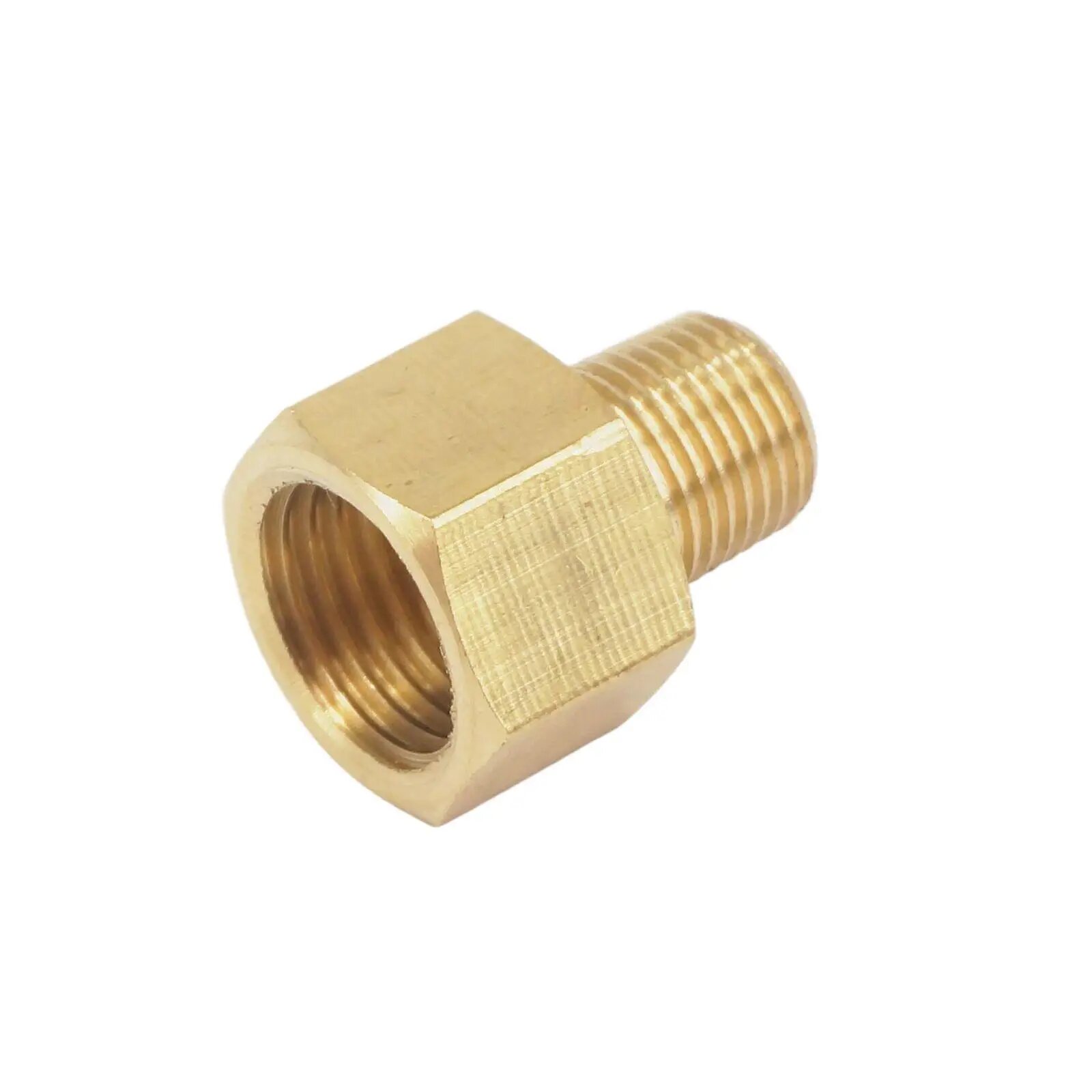 1/8 "NPT штекер x 1/4" BSPP женский латунный фитинг-адаптер для манометра, воздуха, газа, топлива, воды