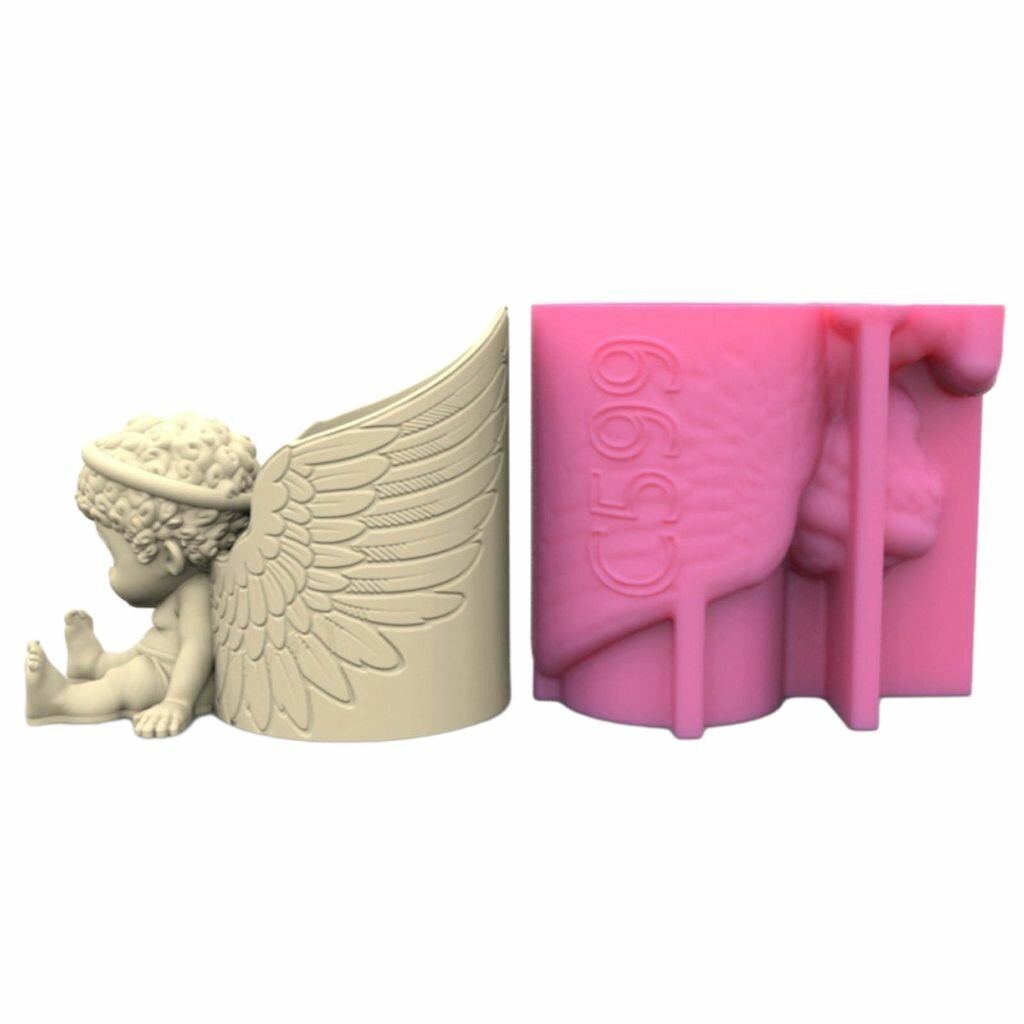 Форма для ручек Little angel boy pen holder mold C599