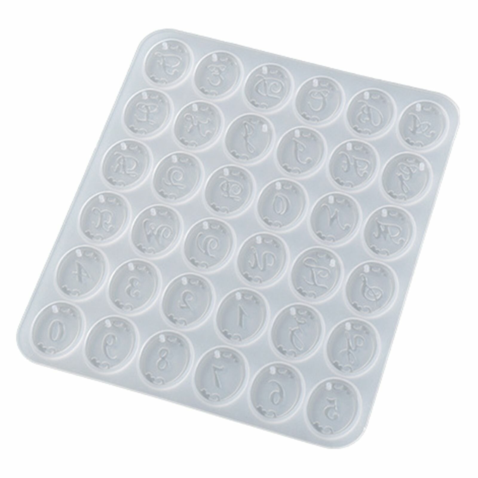 Силиконовая форма для браслета с овальной перфорированной подвеской-2