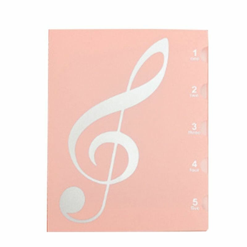 Папка для музыкальных листов формата А4, прочная, 20 страниц, ежедневного архивирования, хранения файлов, черный, синий, розовый