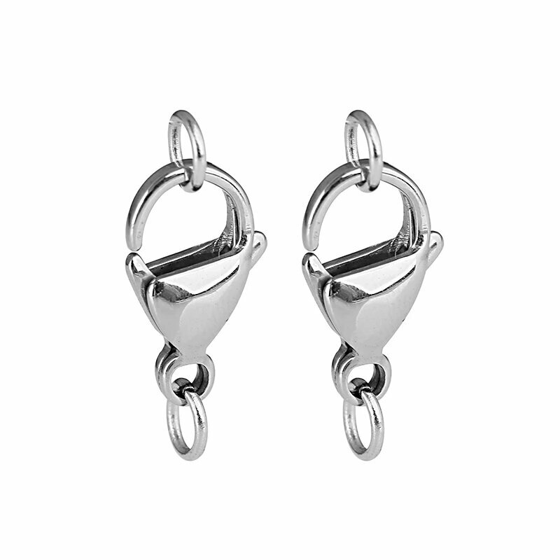 Застежки-карабины Steel, нержавеющая сталь, 30шт