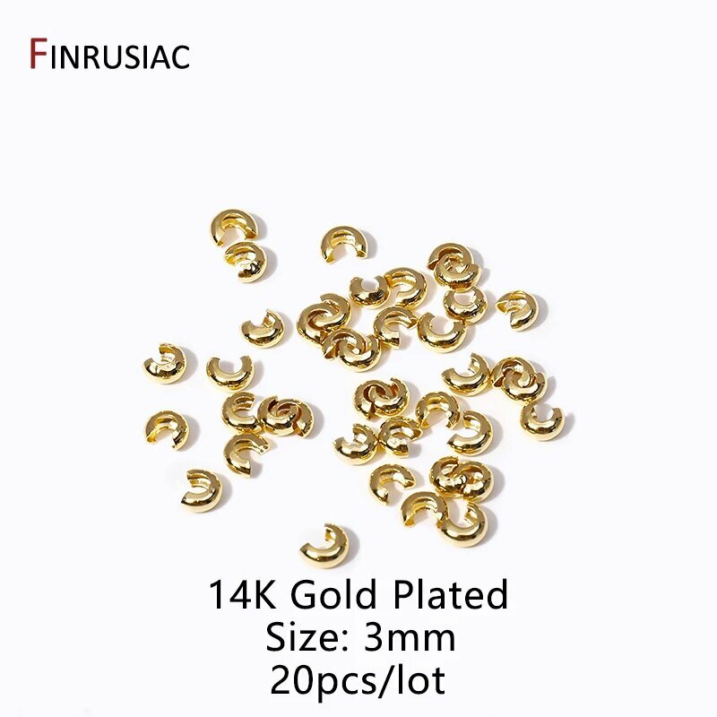 Ювелирная фурнитура FINRUSIAC 14К позолоченная латунь 14k gold plated