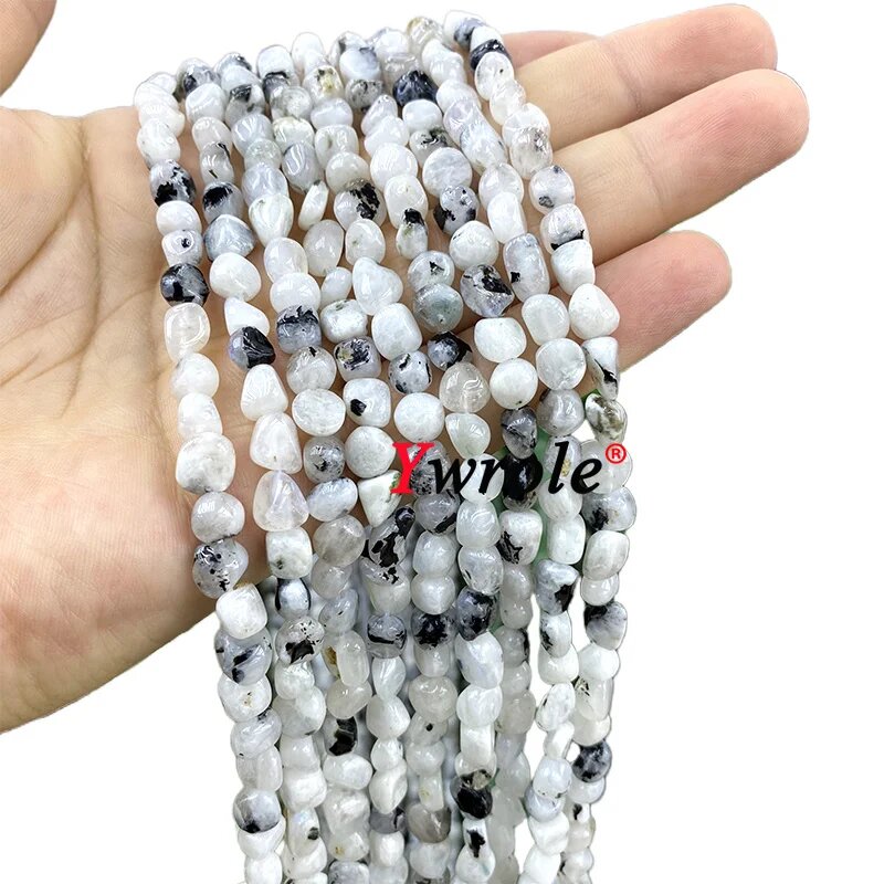 Бусины из лунного камня 5-8 мм YWROLE