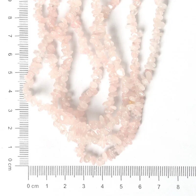 Celadon набор бусин из камня 3-5 мм Белый, Rose Quartz