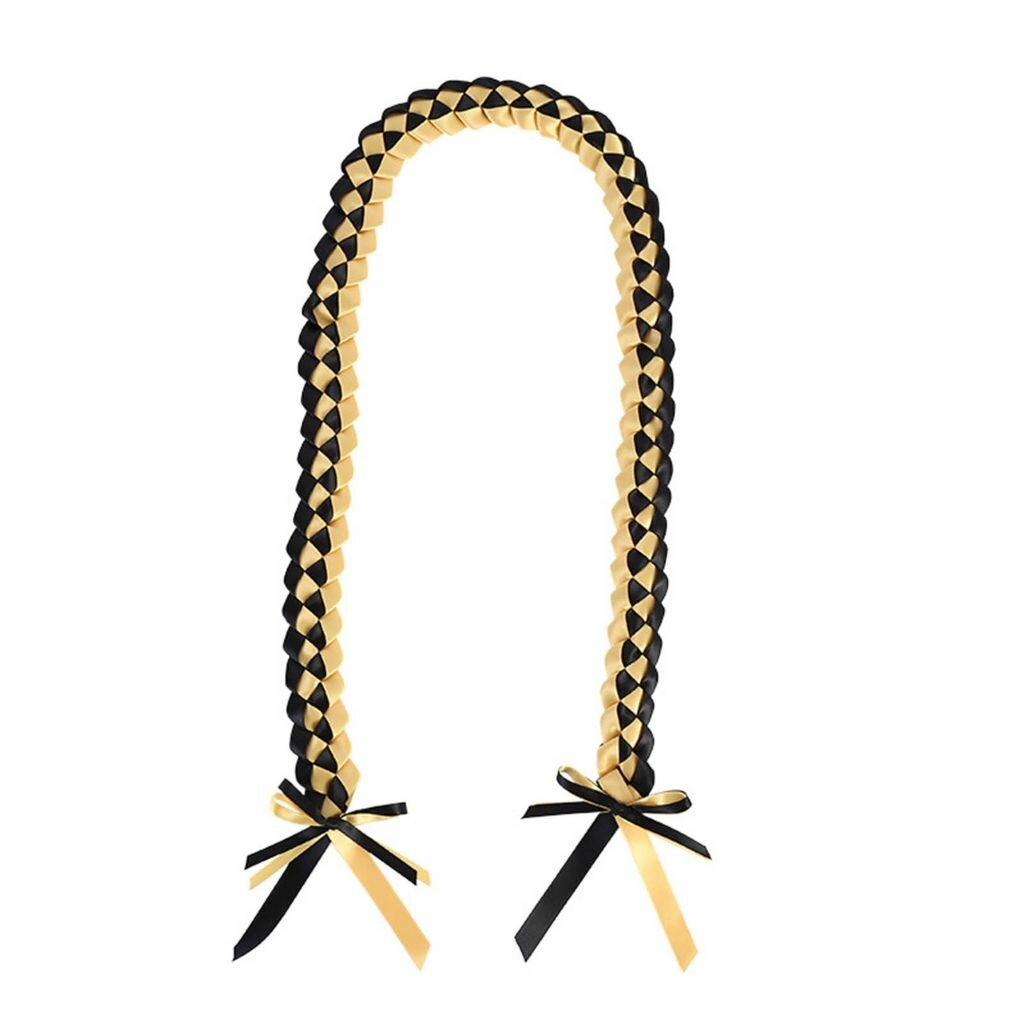 Выпускная Гирлянда из ленты-Черное Золото 1