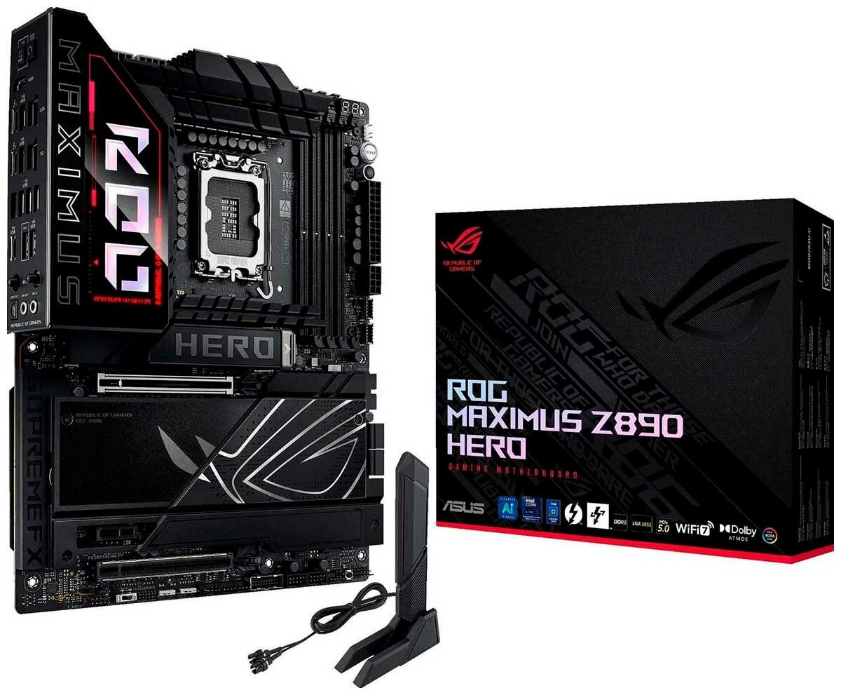 Материнская плата Asus ROG MAXIMUS Z890 HERO (s1851 ATX) 90MB1ID0-M0EAY0