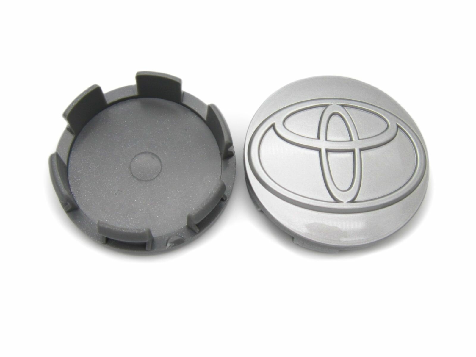 Колпачок, заглушка для литого диска СКАД Toуоta silver, 56/51/12 мм, 1 шт.