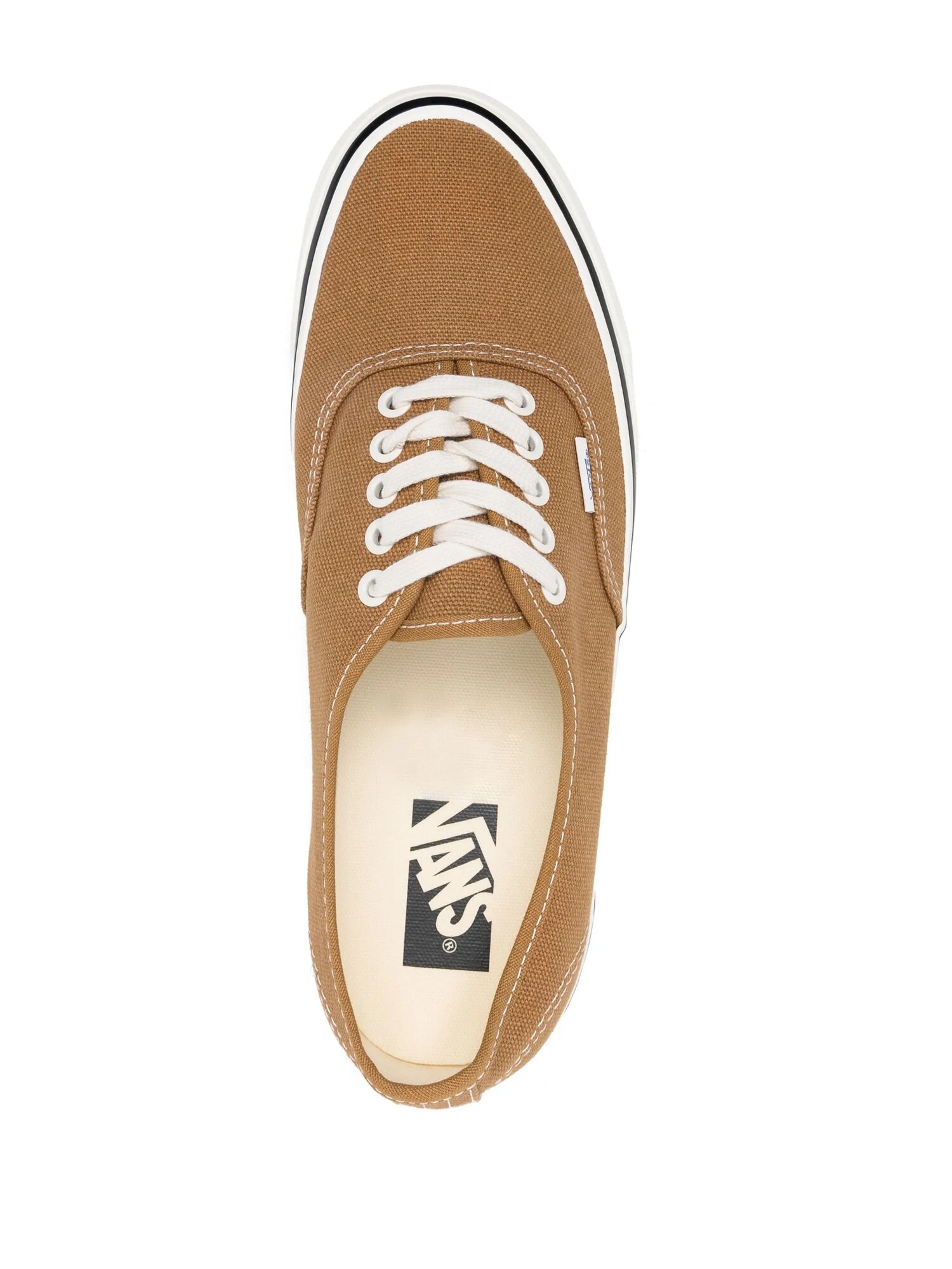 Кроссовки VANS Premium Authentic 44, размер 3,5 US, коричневый/серый/оранжевый — фото 1