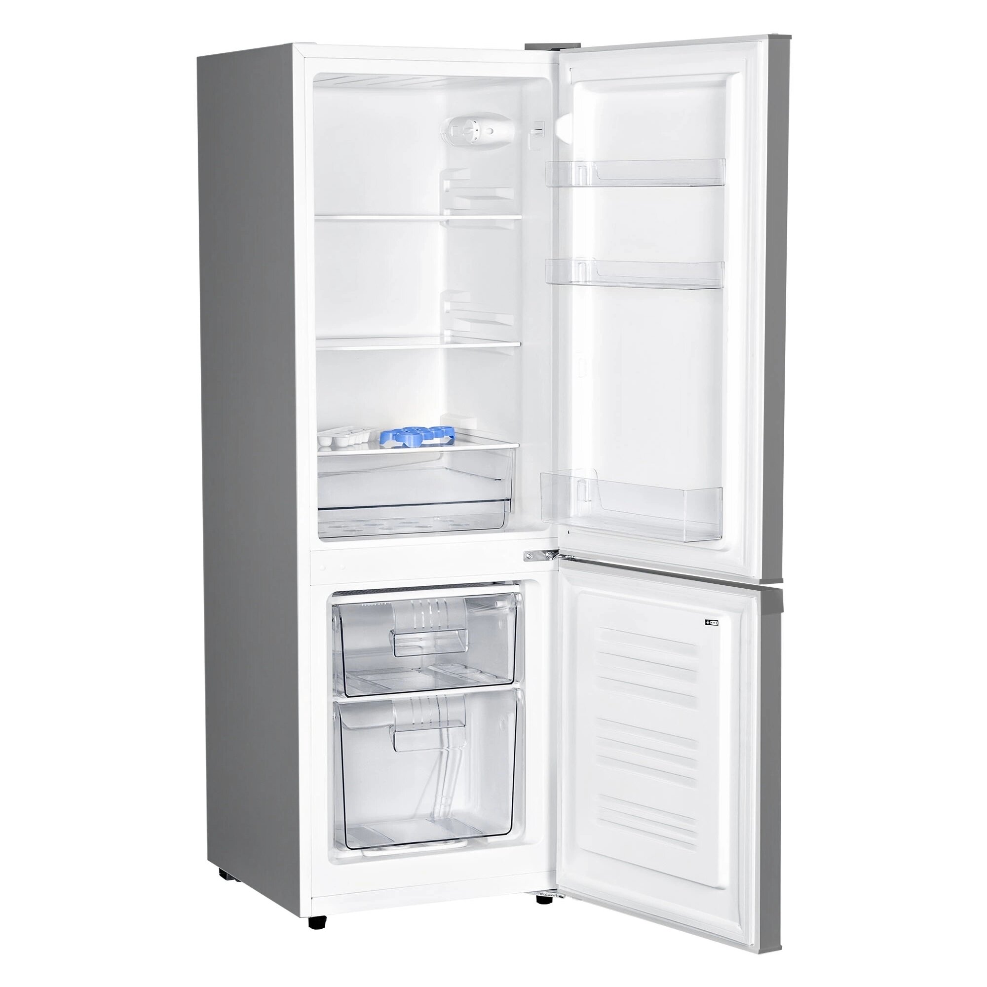 Холодильник Hyundai CC2054SL, двухкамерный, серебристый, перевешиваемые двери